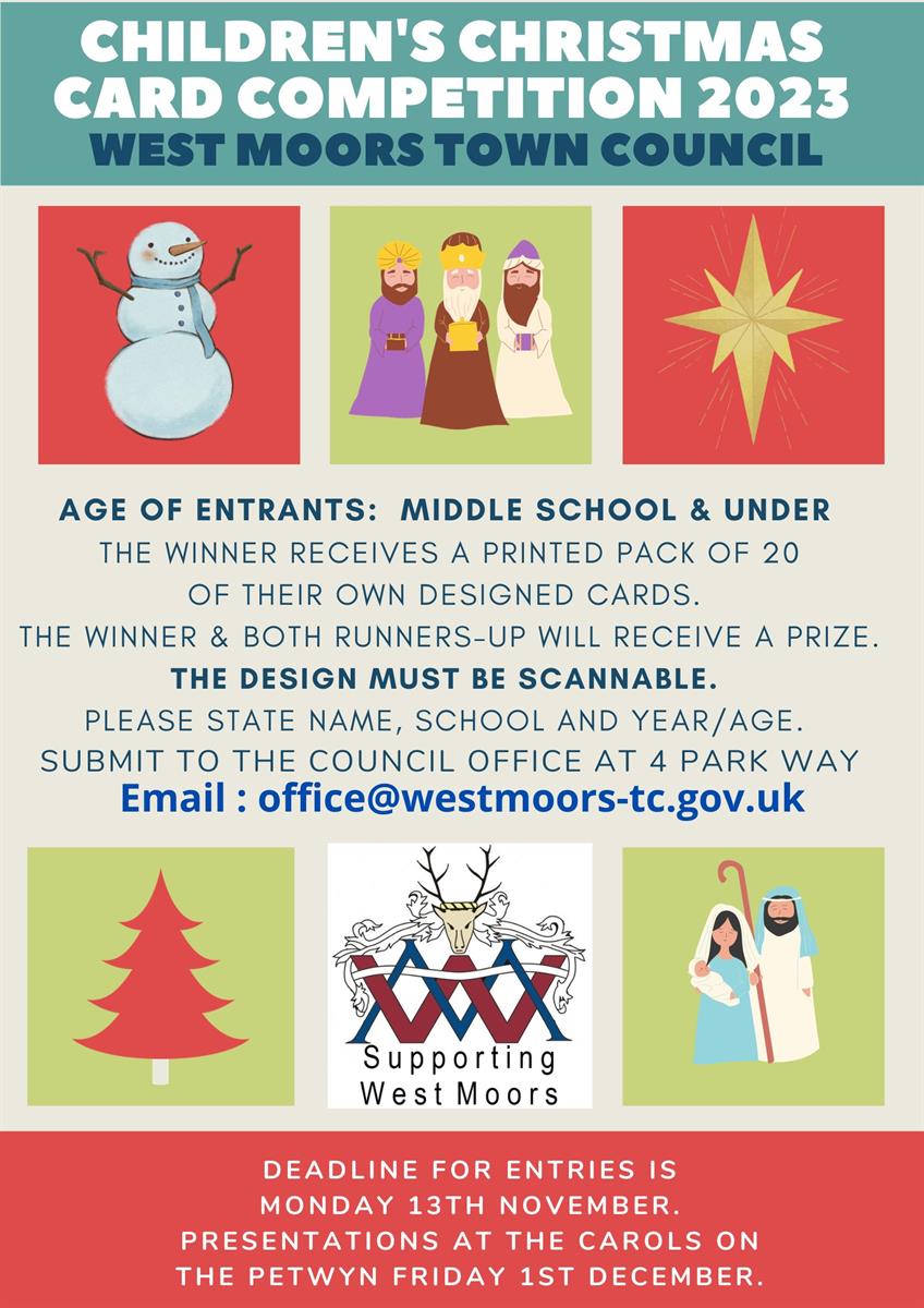 Council Christmas Card Competition - West Moors Town Council